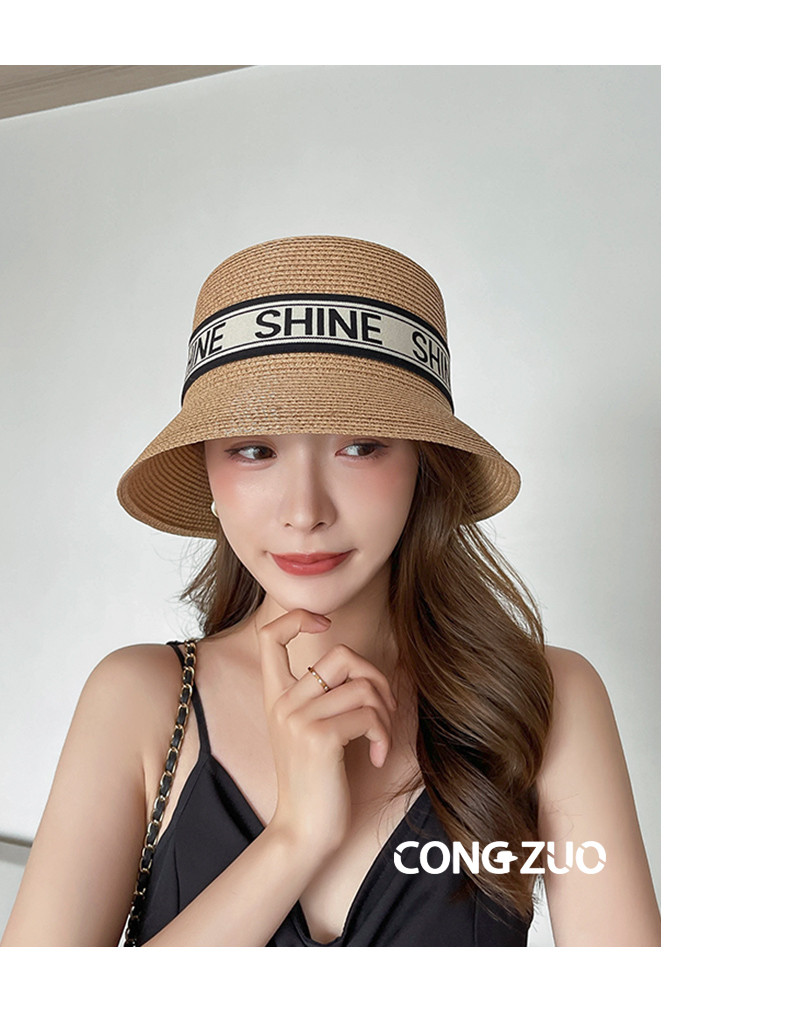 Badu.bg Дамска сламена шапка с надпис - Badu.bg