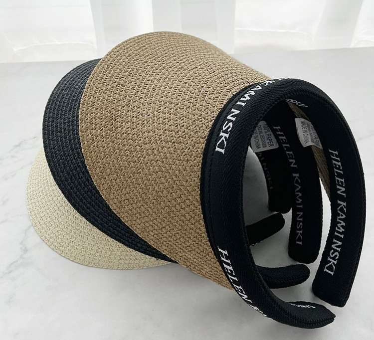 Badu Bg Дамска сламена шапка със сенник против ултравиолетови лъчи Badu Bg