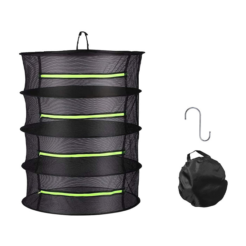 Слоеве Мрежа за сушене на билки Висяща кошница Сгъваема поставка за сушене Мрежа за сушене на