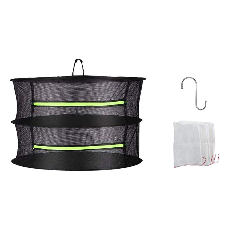 Слоеве Мрежа за сушене на билки Висяща кошница Сгъваема поставка за сушене Мрежа за сушене на